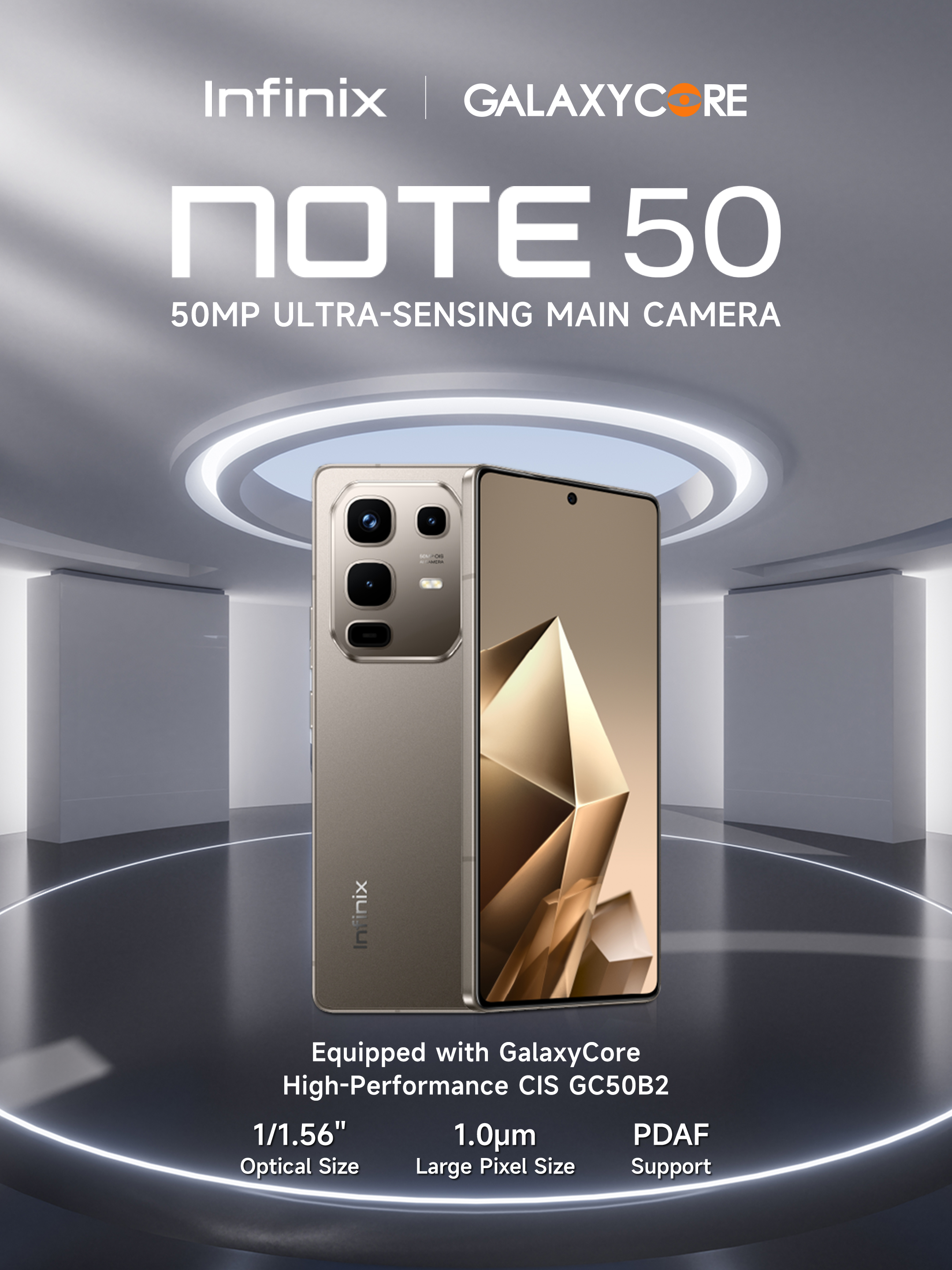 Infinix Note 50 Unveiled with GalaxyCore's 50MP CIS GC50B2, Elevating ...
